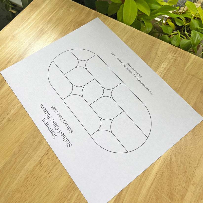 Starburst Stained Glass Pattern – Amaya Jade