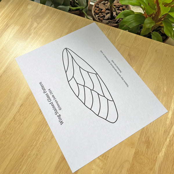 Wing Stained Glass Pattern – Amaya Jade